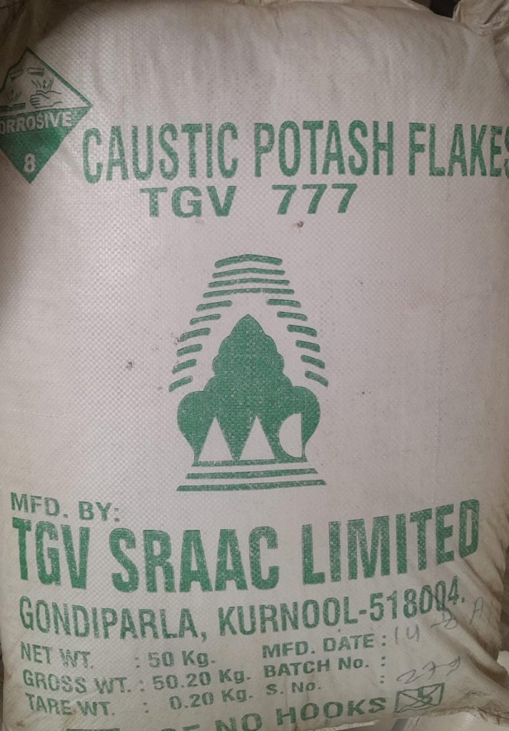 Potassium Hydroxide (Caustic Potash) 110/-Kg - Trexco
